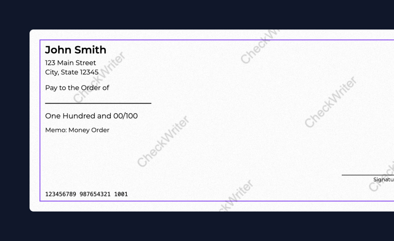 Free Money Order Template — Printable PDF Format | TheCheckWriter ...